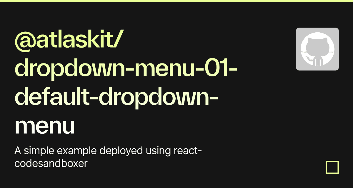 @atlaskit/dropdown-menu-01-default-dropdown-menu - Codesandbox