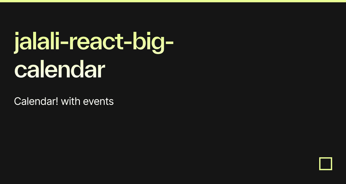 jalali-react-big-calendar - Codesandbox