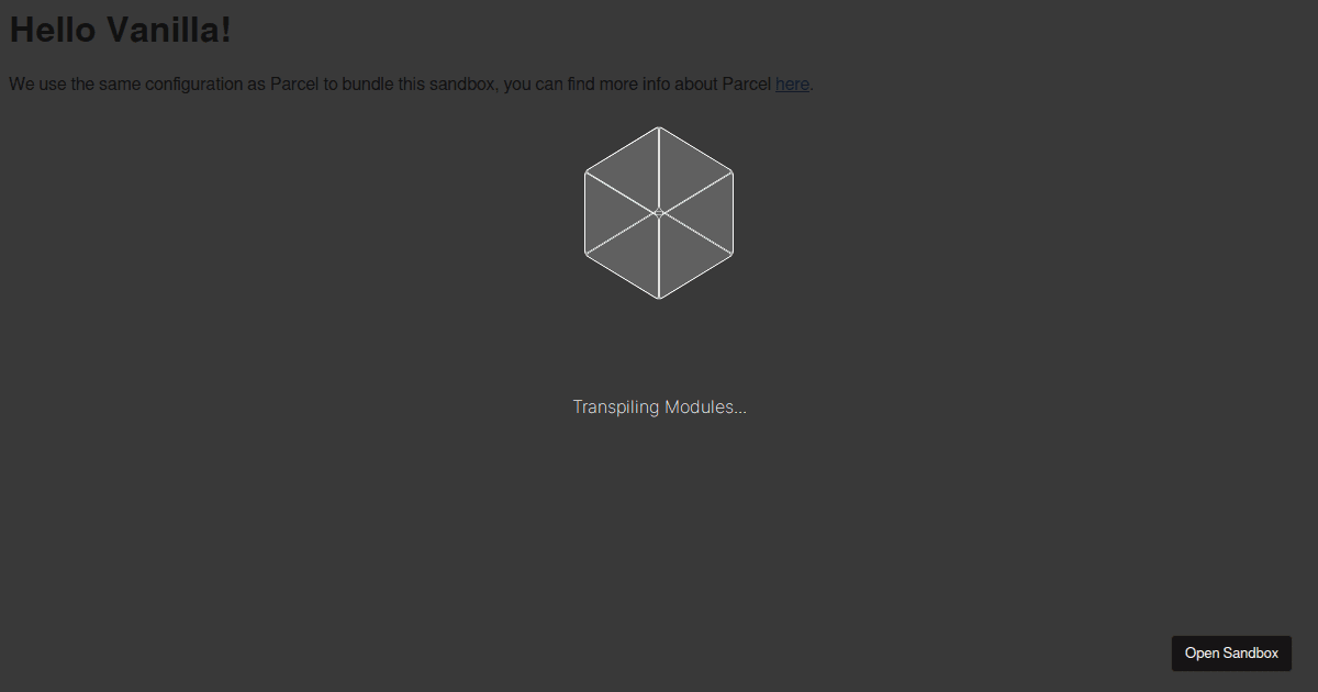 Vanilla Typescript - Codesandbox