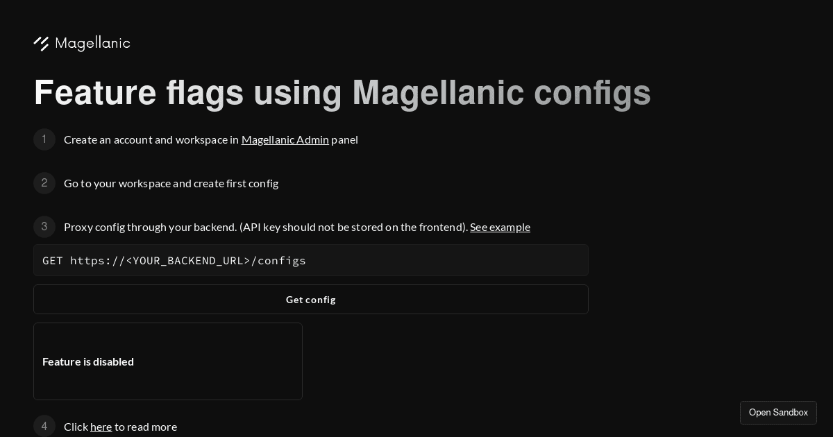 magellanic-feature-flags - Codesandbox