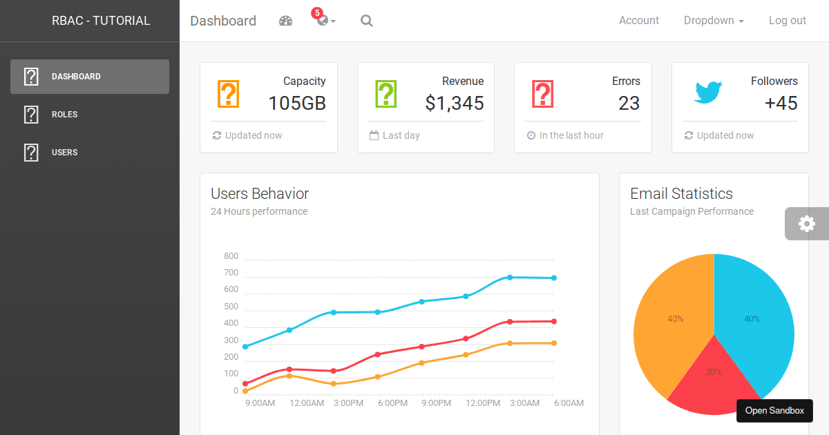 Light Bootstrap Dashboard React Codesandbox