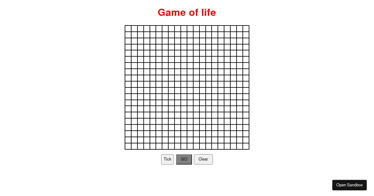 game-of-life - Codesandbox