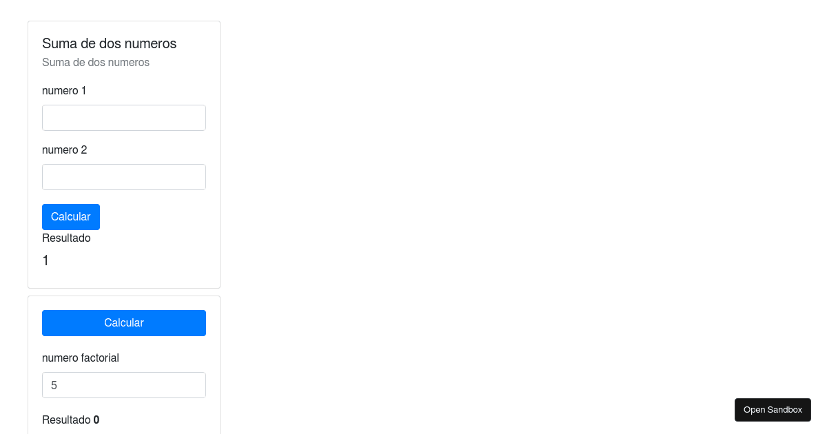 Ejercicios - Codesandbox