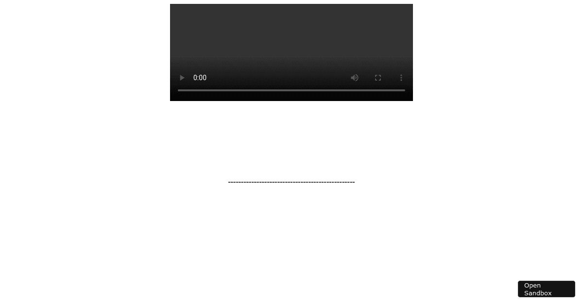 Generate thumbnail video url (forked) - Codesandbox
