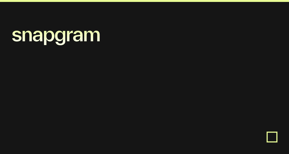 snapgram - Codesandbox