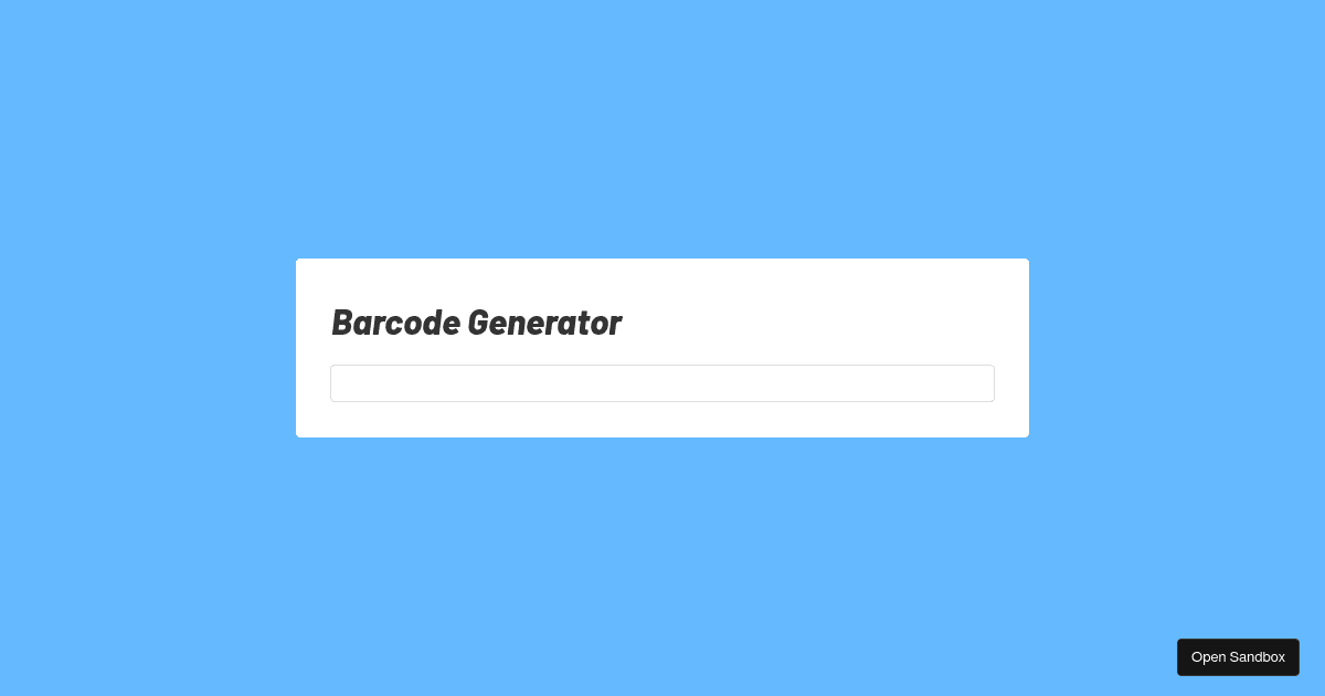 Andre000barcode Vue Example Codesandbox