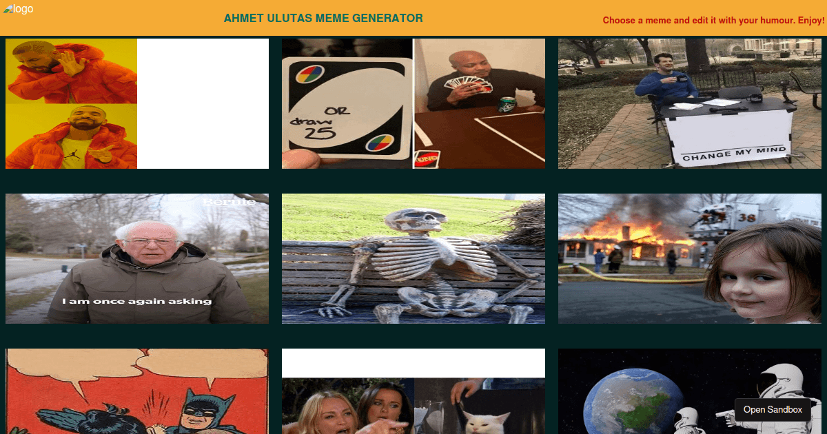 memegenerator - Codesandbox