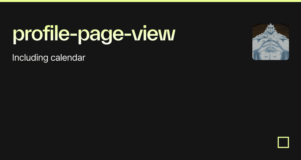 profile-page-view - Codesandbox