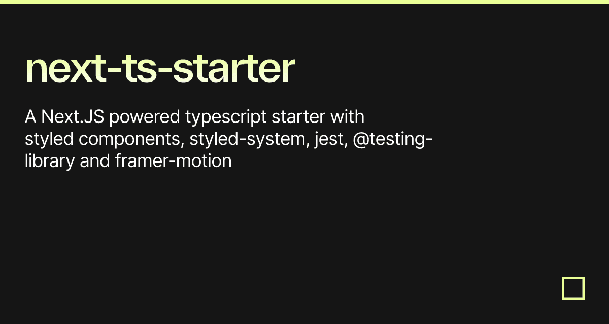 next-ts-starter - Codesandbox