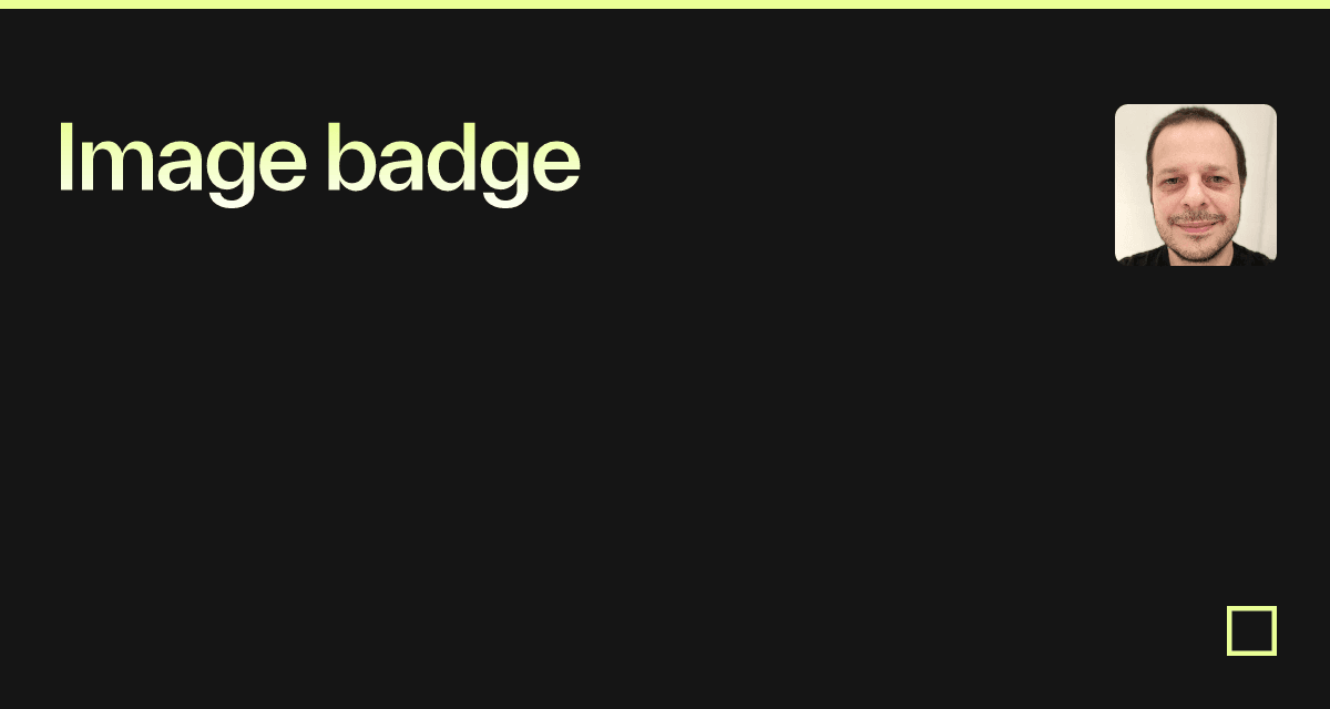 Image badge - Codesandbox