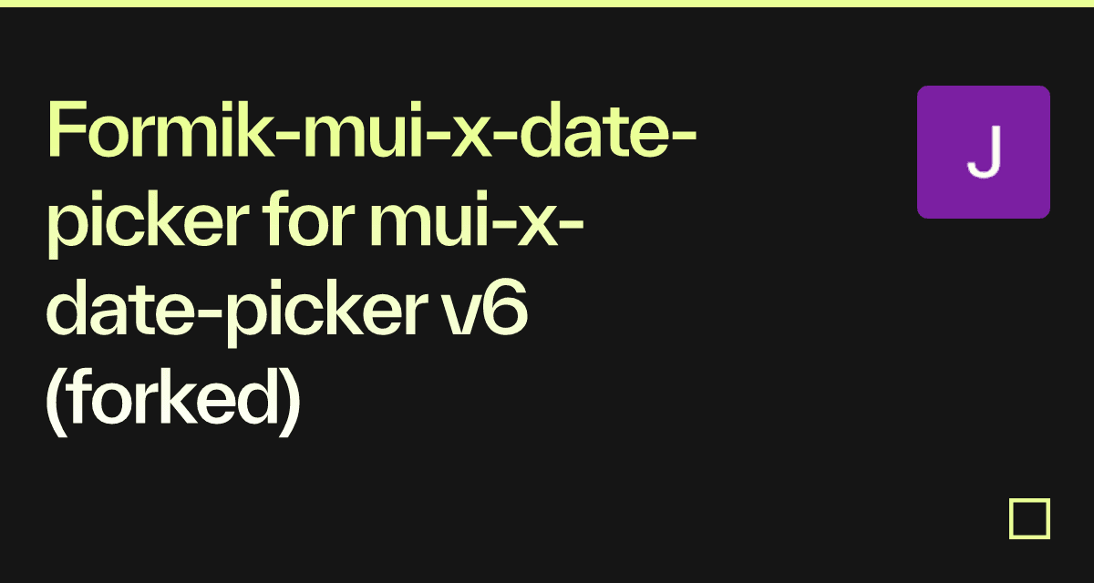 Formik-mui-x-date-picker for mui-x-date-picker v6 (forked) - Codesandbox