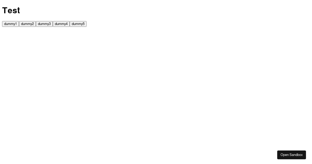 Shared history navigation - Codesandbox