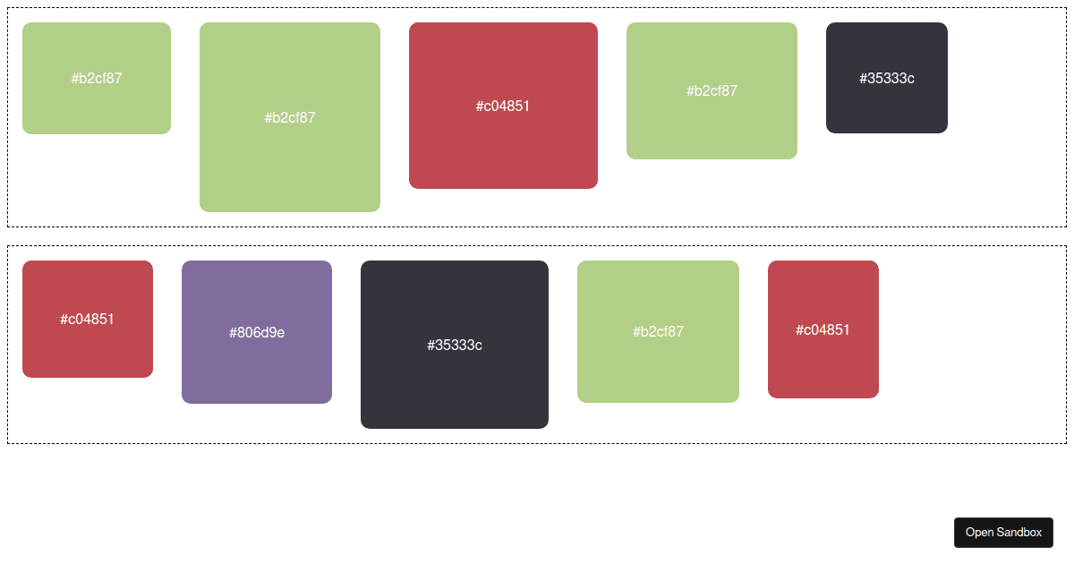 drag-between-grids - Codesandbox