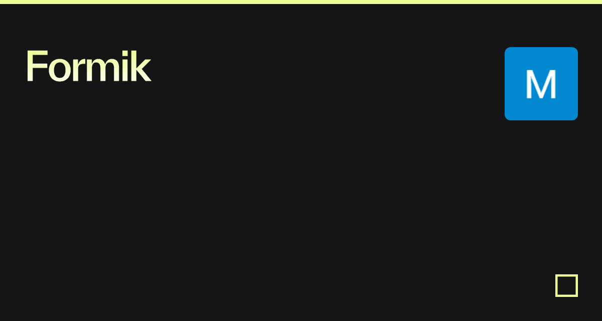 Formik - Codesandbox