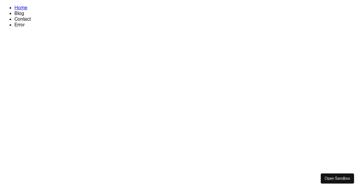 React Router (forked) - Codesandbox React Router (forked) - Codesandbox