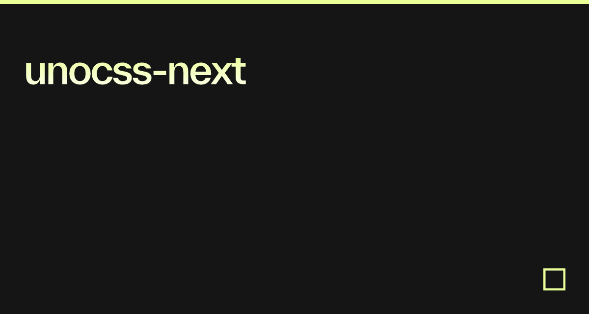 unocss-next - Codesandbox