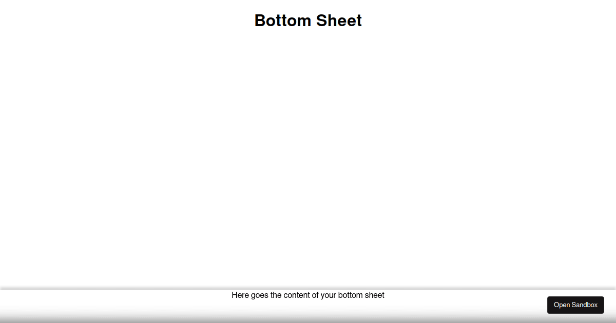 bottom-sheet - Codesandbox