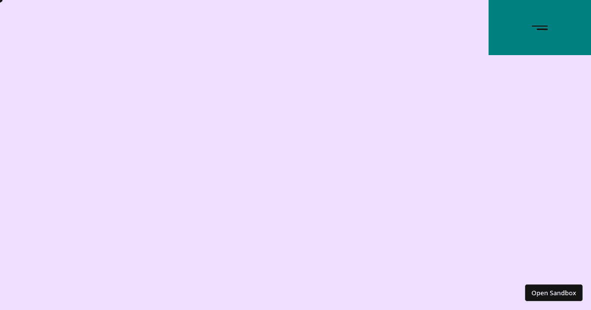 menu (forked) - Codesandbox