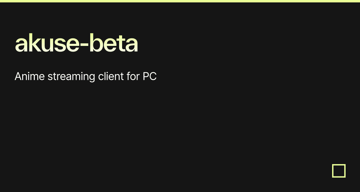 akuse-beta - Codesandbox