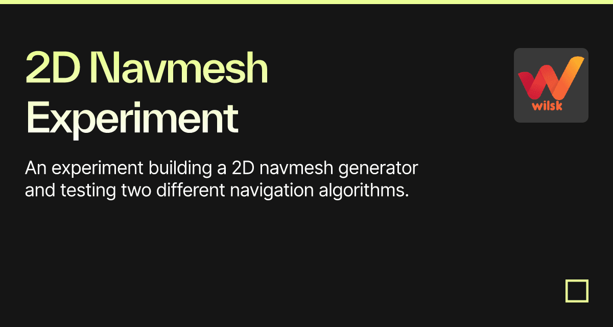 2D Navmesh Experiment - Codesandbox