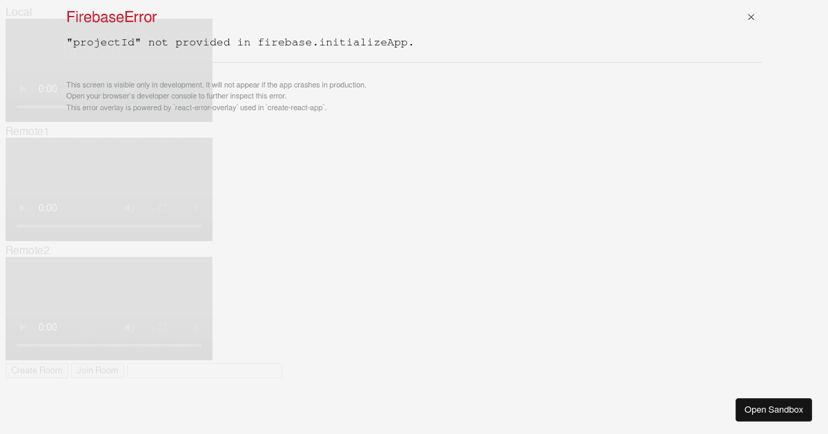 Peers Connection Codesandbox