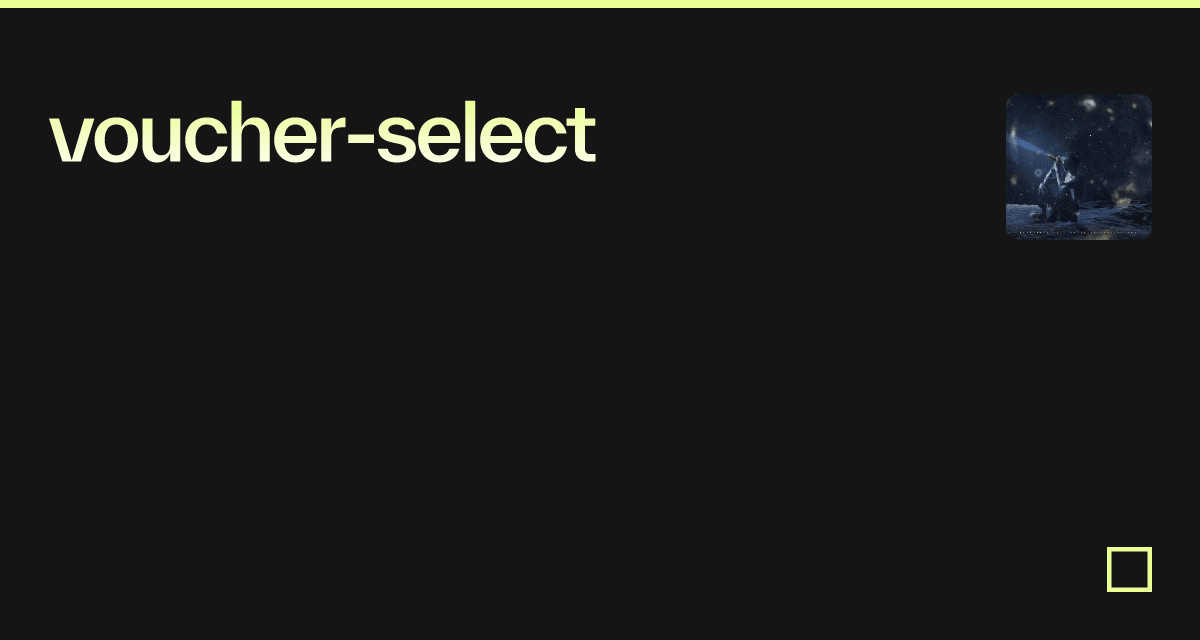 voucher-select - Codesandbox