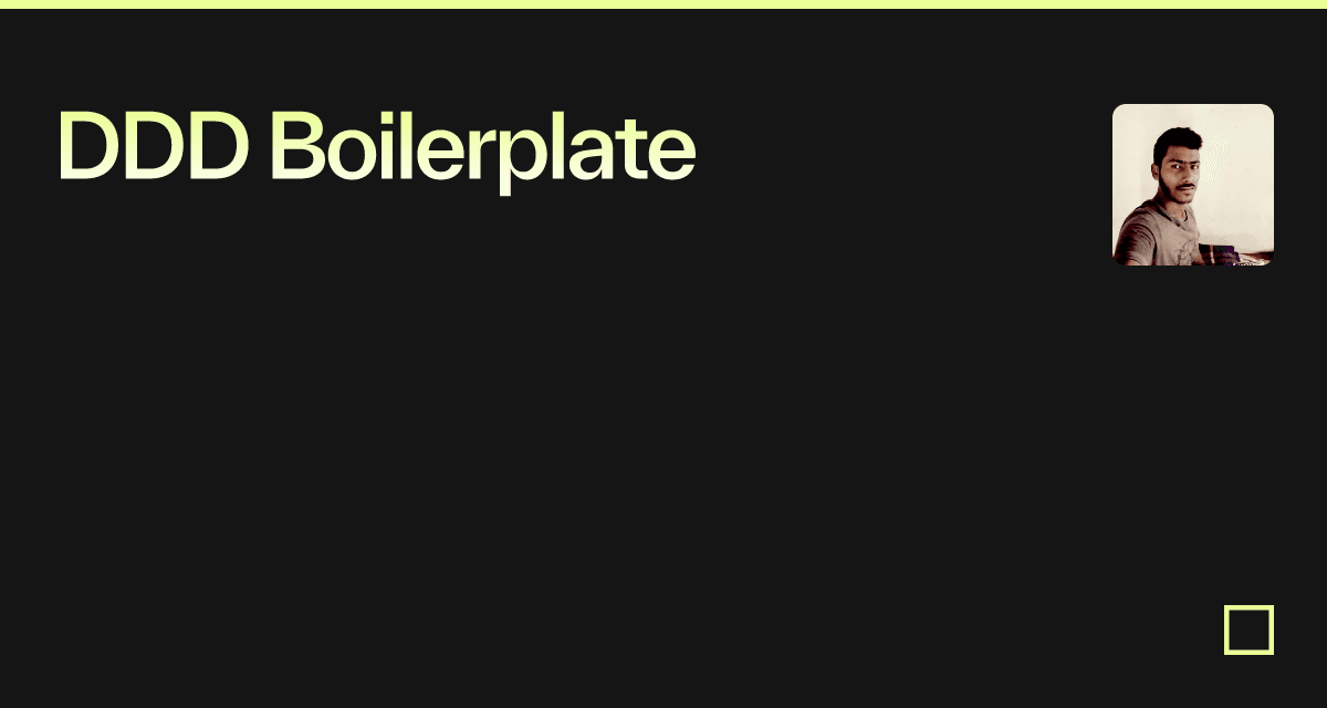 DDD Boilerplate - Codesandbox DDD Boilerplate - Codesandbox