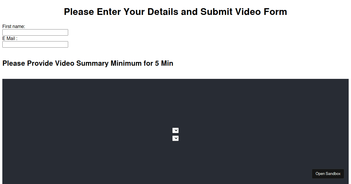 react-webcam - Codesandbox