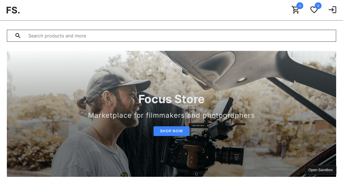 e-commerce - Codesandbox
