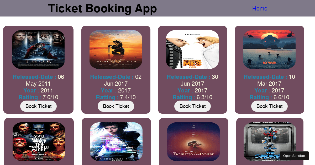 ticket-booking - Codesandbox