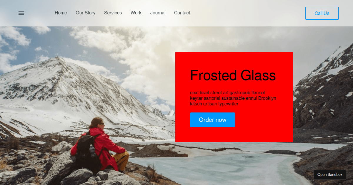 frosted-glass-vanilla-navbar (forked) - Codesandbox