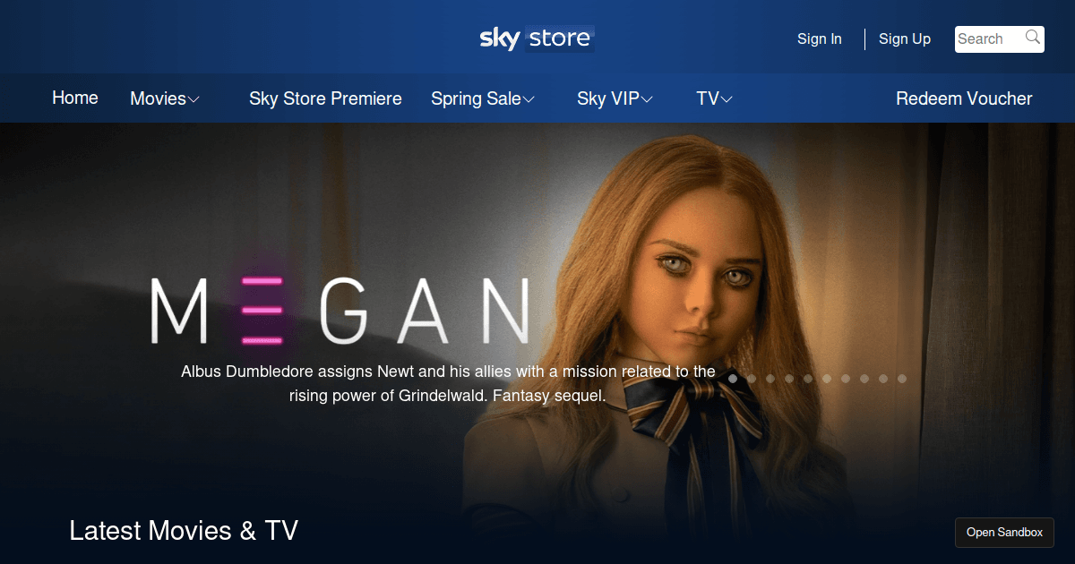 skystore - Codesandbox