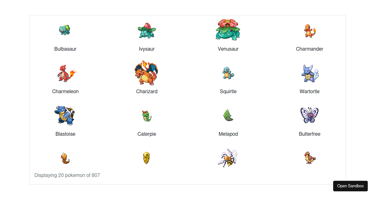 Infinite Scroll Example Codesandbox