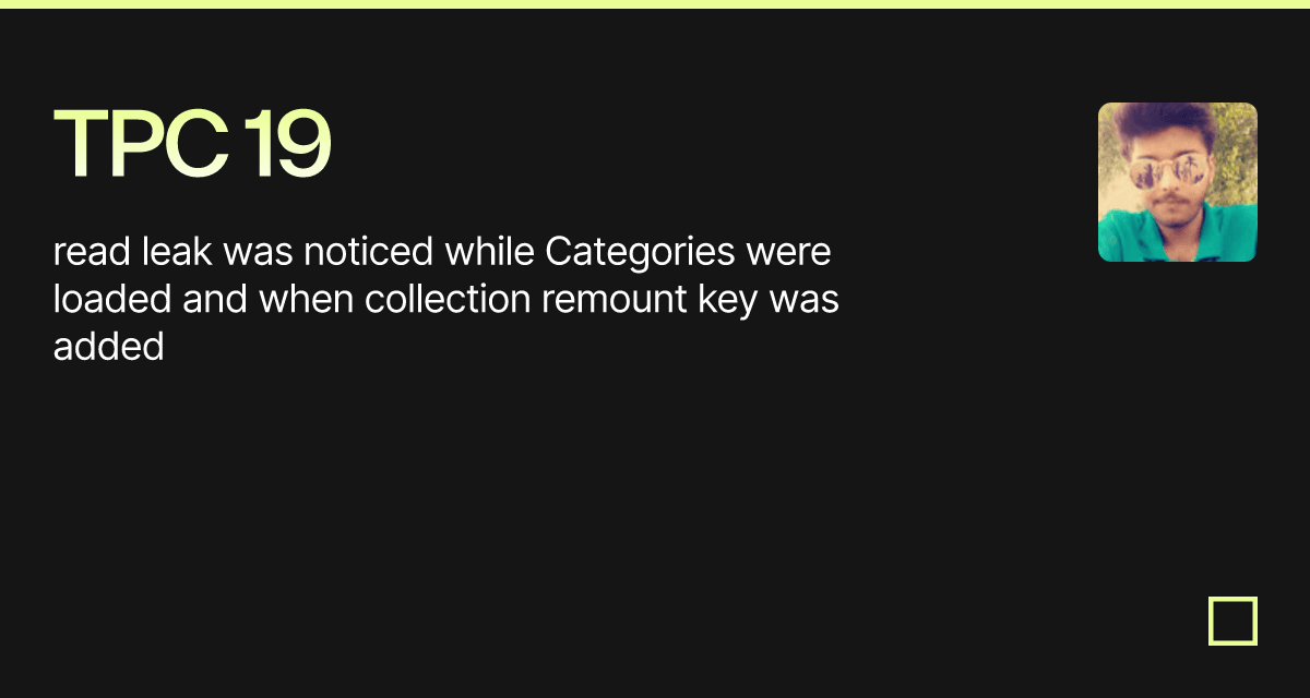 TPC 19 - Codesandbox