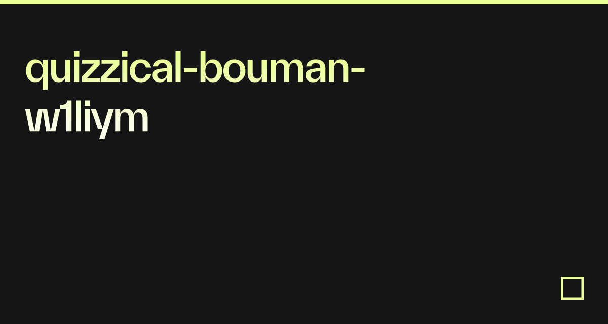 quizzical-bouman-w1liym - Codesandbox