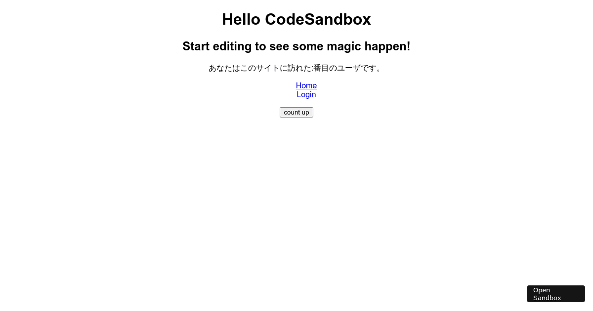 h-akaike/react-sample - Codesandbox