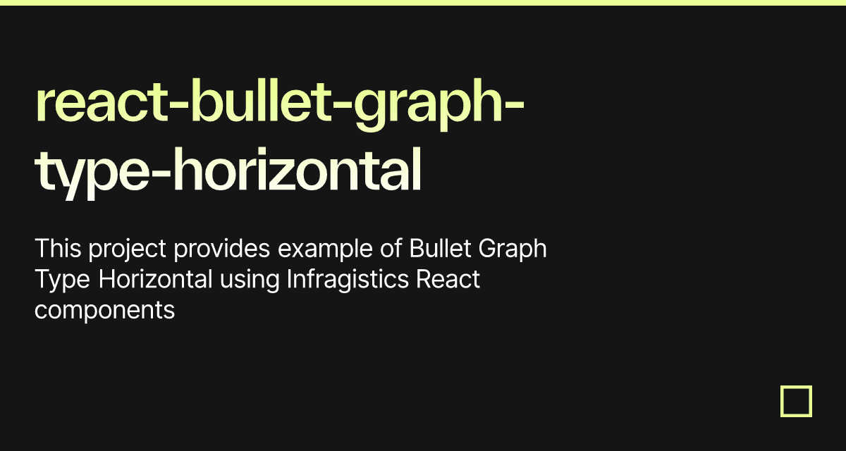 react-bullet-graph-type-horizontal - Codesandbox