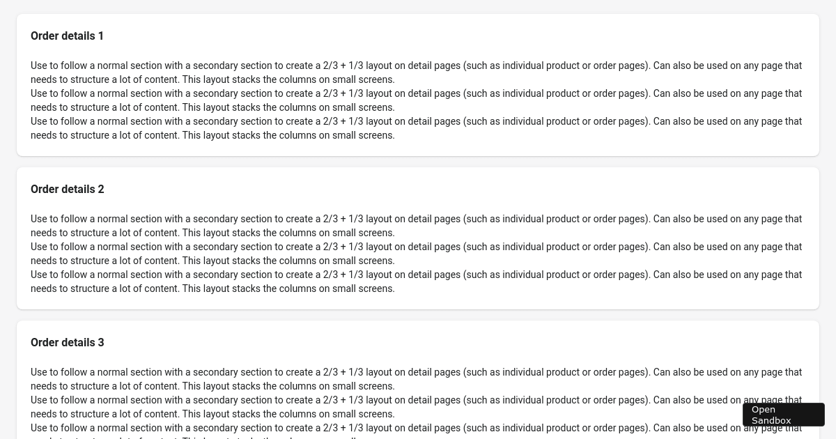 Polaris Layouts (forked) - Codesandbox