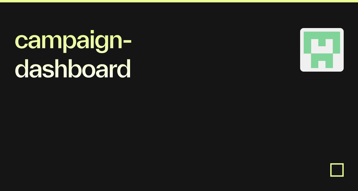 campaign-dashboard - Codesandbox