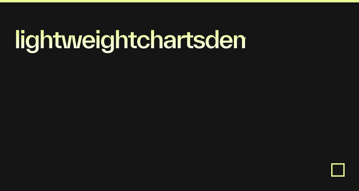 lightweightchartsdemo - Codesandbox