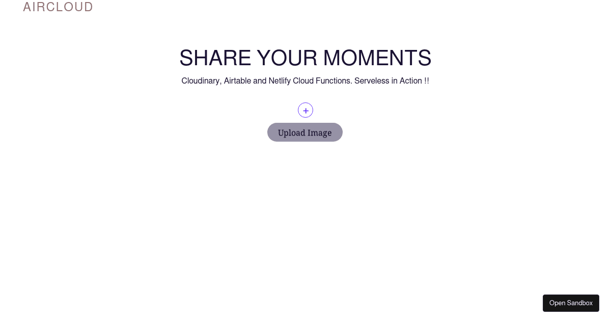 aircloud (forked) - Codesandbox