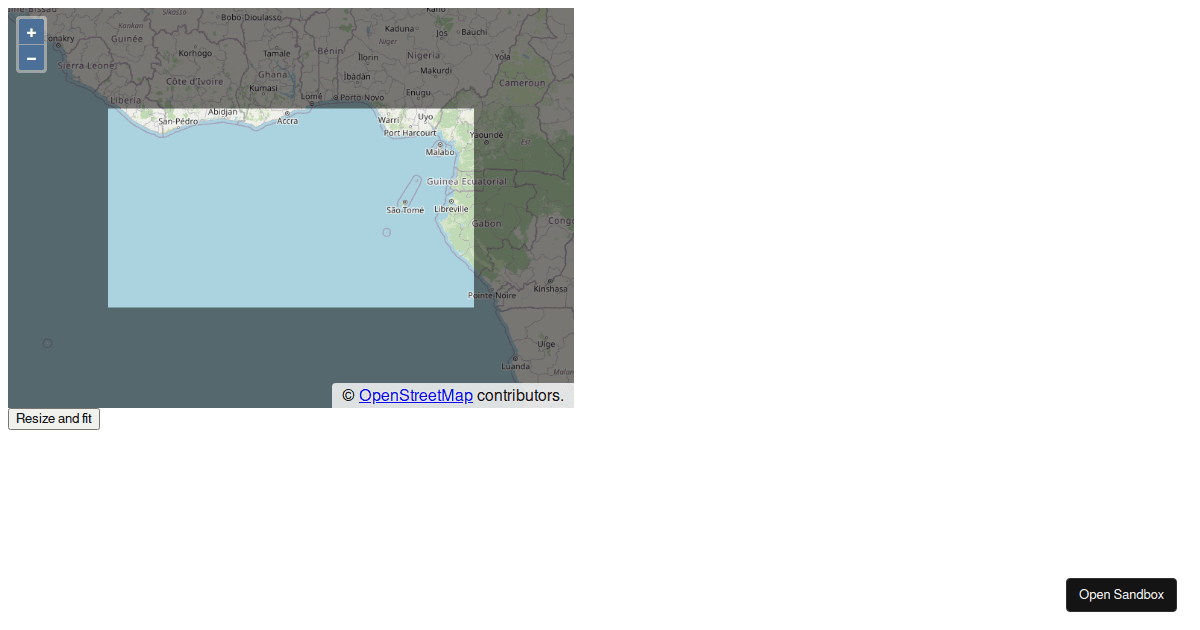 fit extent with changed map size - Codesandbox