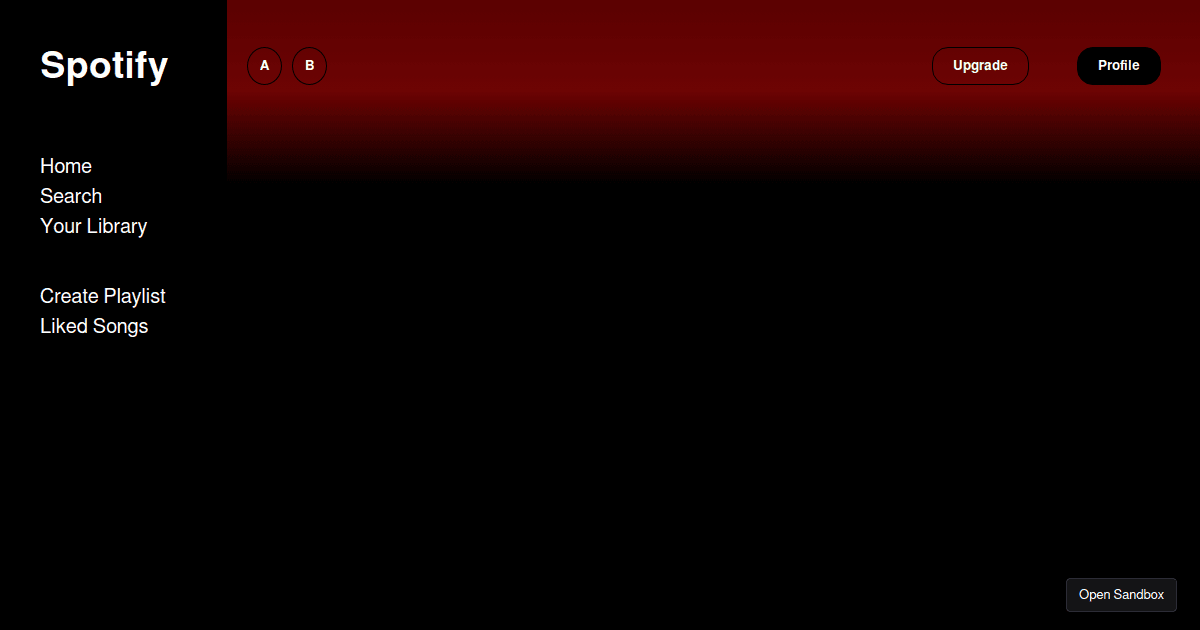 spotify_copyR - Codesandbox