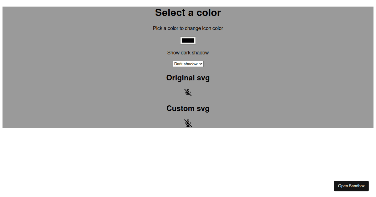 custom svg - Codesandbox