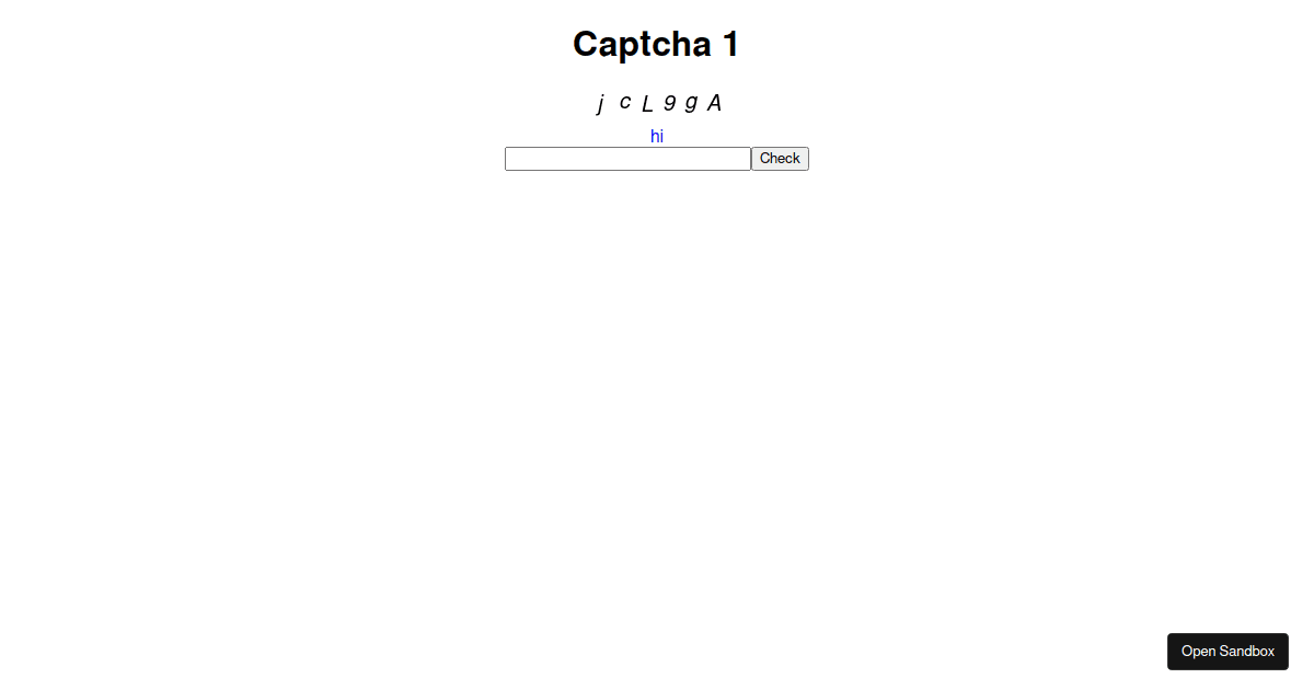 Captch Trial Forked Codesandbox