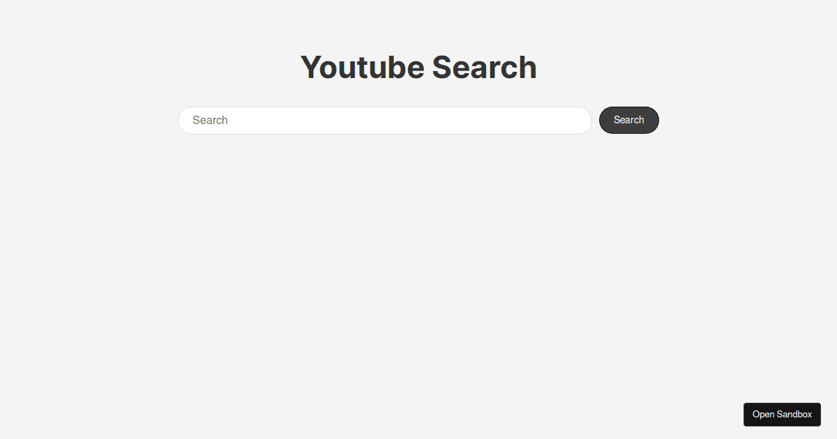 youtube-search-api - Codesandbox