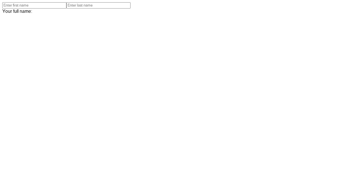 React State 2 Full Name Codesandbox react-state-2-full-name-codesandbox