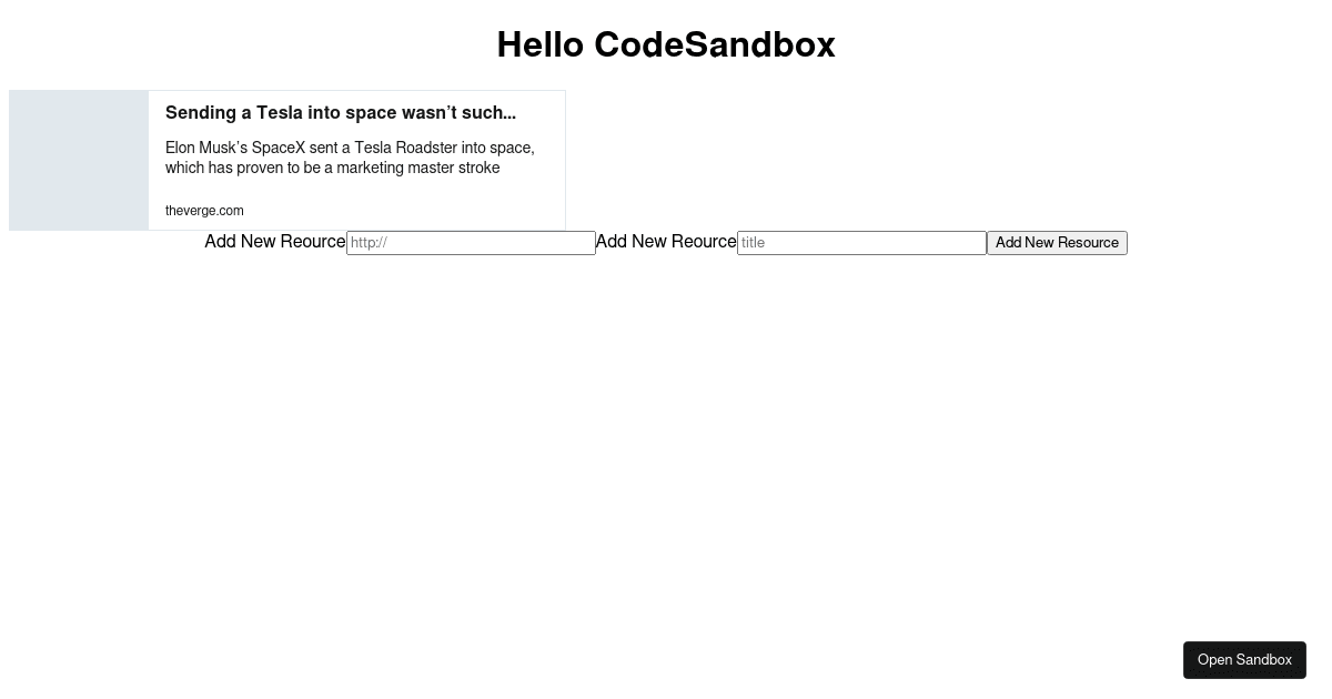React Playground (forked) - Codesandbox