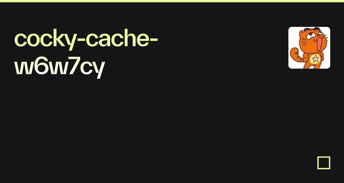 cocky-cache-w6w7cy - Codesandbox