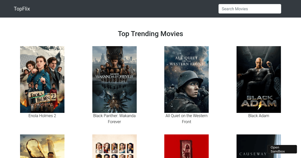 movieapp - Codesandbox